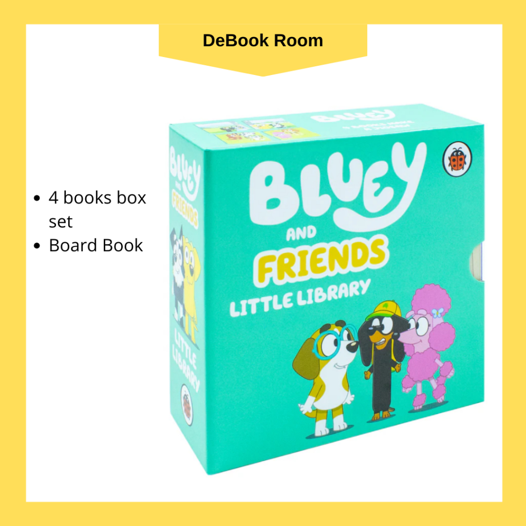 Bluey and Friends Little Library 4 Books Collection Set | Shopee Malaysia