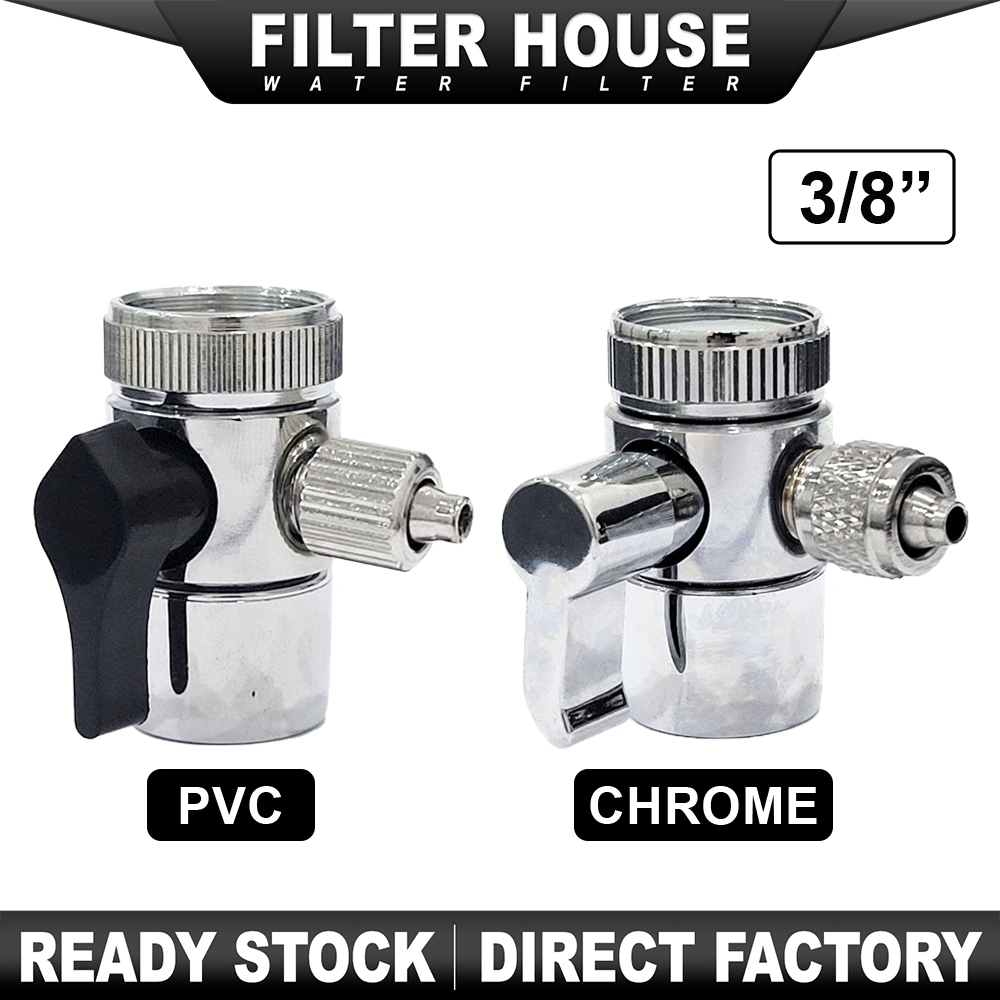 1 Way Diverter Valve Connect Adapter For Water Filter Purifier for 3/8 ...