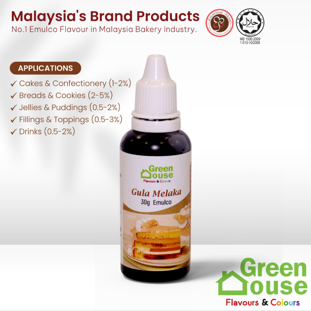 Gula Melaka Emulco Perisa Pewarna Makanan-30g Gula Melaka Emulco Green ...