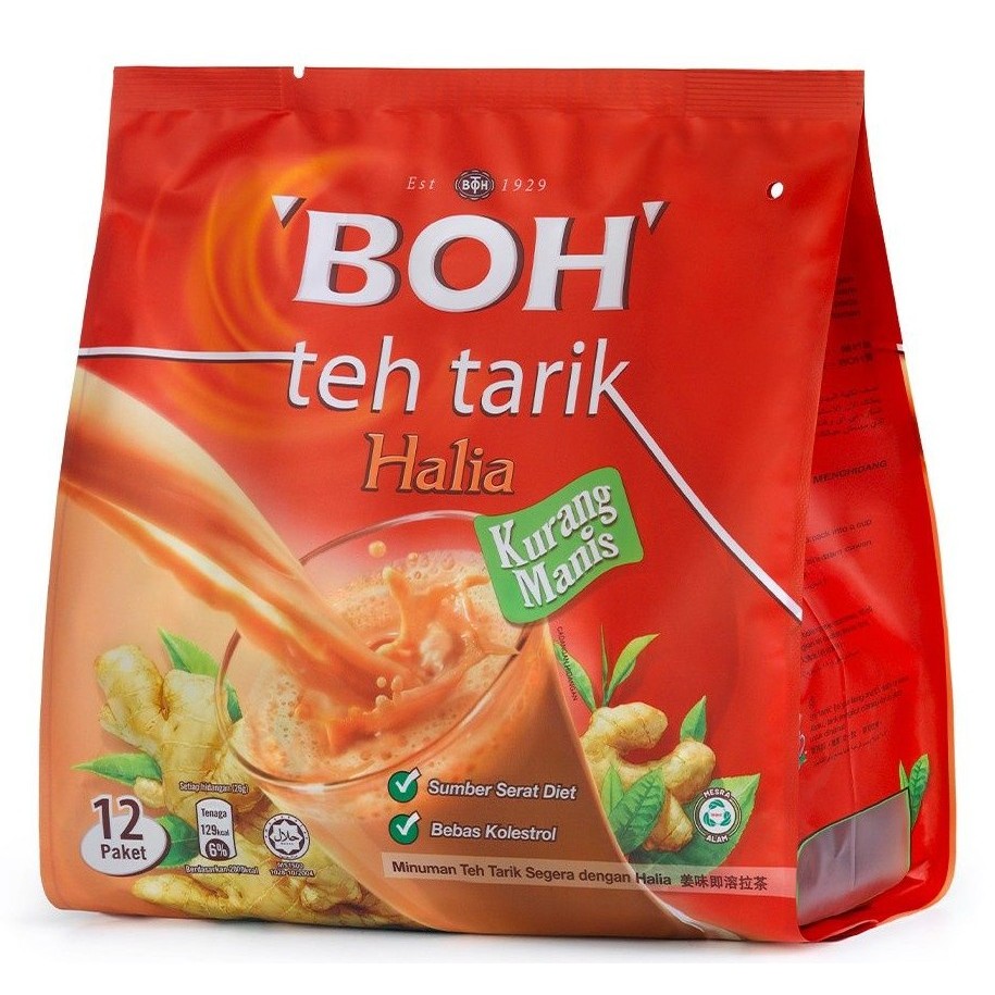BOH Teh Tarik Instant Milk Tea Beverage with Ginger (26g x 12's ...
