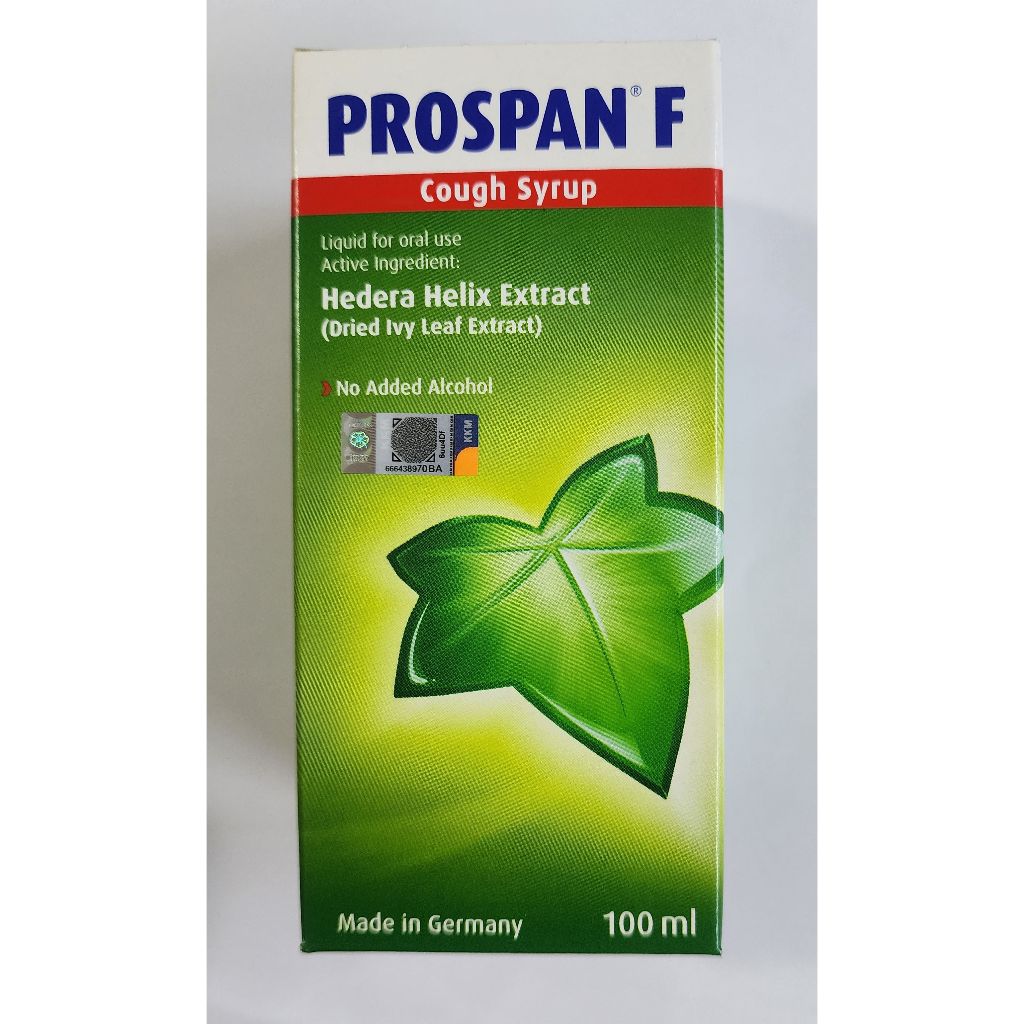 CLEARANCE PROSPRAN F COUGH SYRUP 100ML LIQUID STICK SACHET IVY LEAF ...