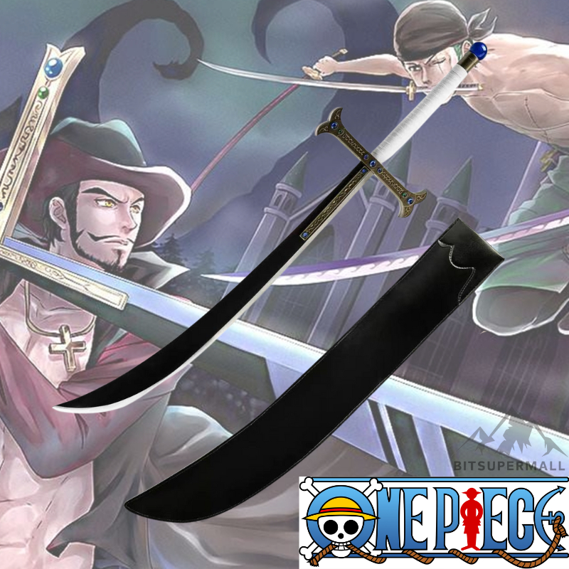 COD Oka Shichibukai Dracule Mihawk Sword Metal One Piece CosPlay 120CM ...