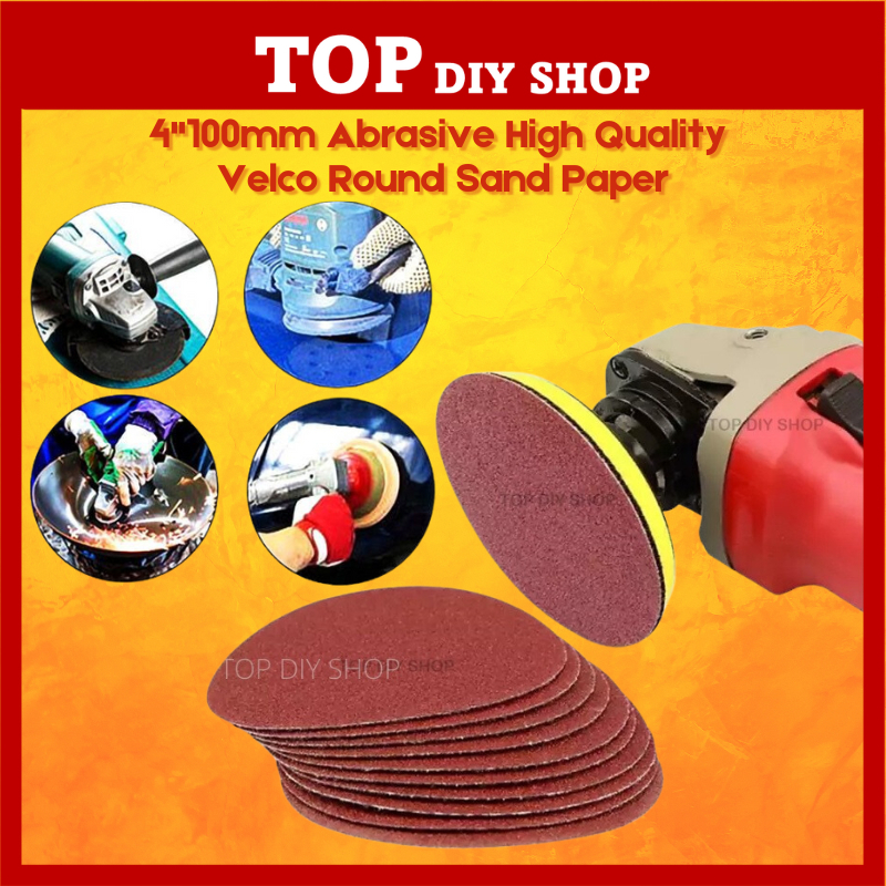 4"5"6"Abrasive Red Sandpaper Disc Sand Paper Disc Sanding Disc Kertas ...