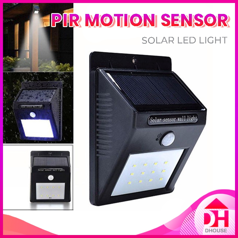Solar Energy LED COB Light PIR Motion Sensor Powered Wall Waterproof ...