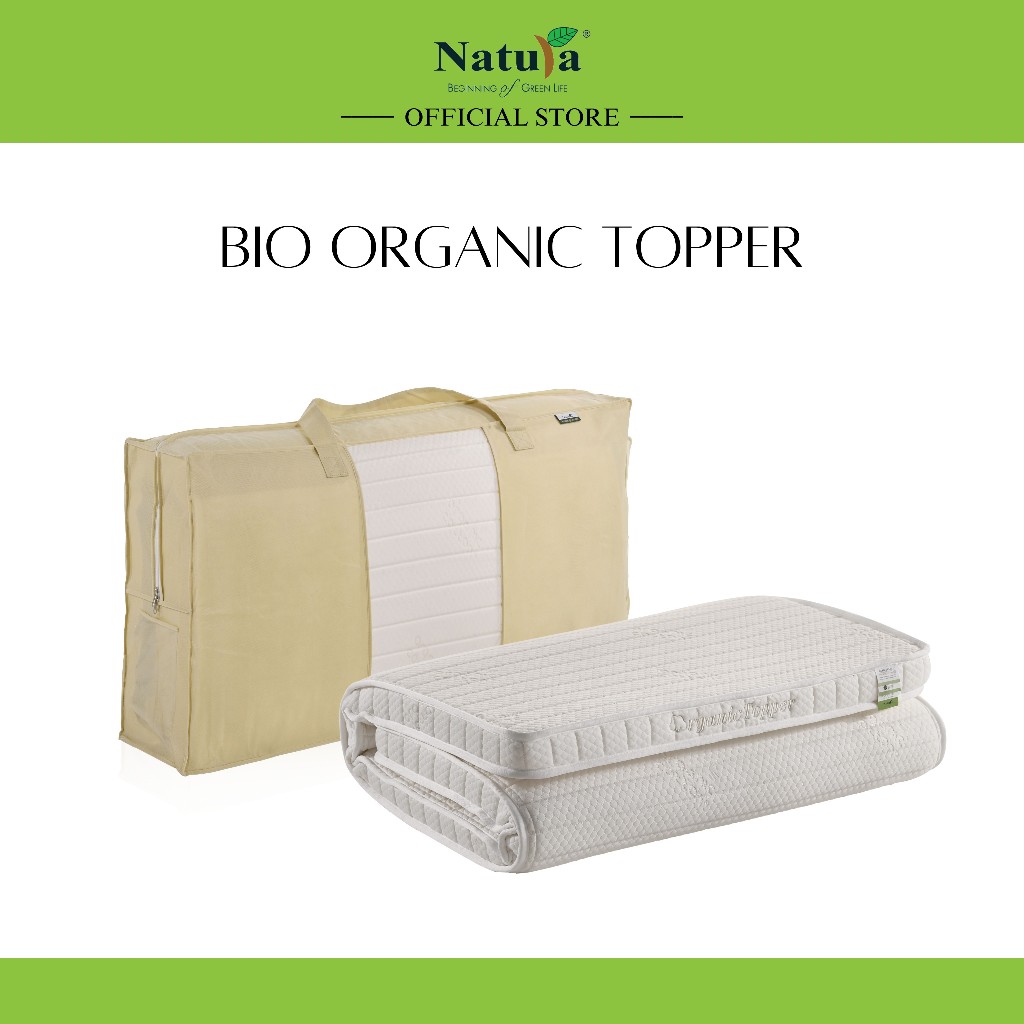 Natura Bio Memory Foam Organic Topper/Fully Biobased Memory Foam/3 inch ...