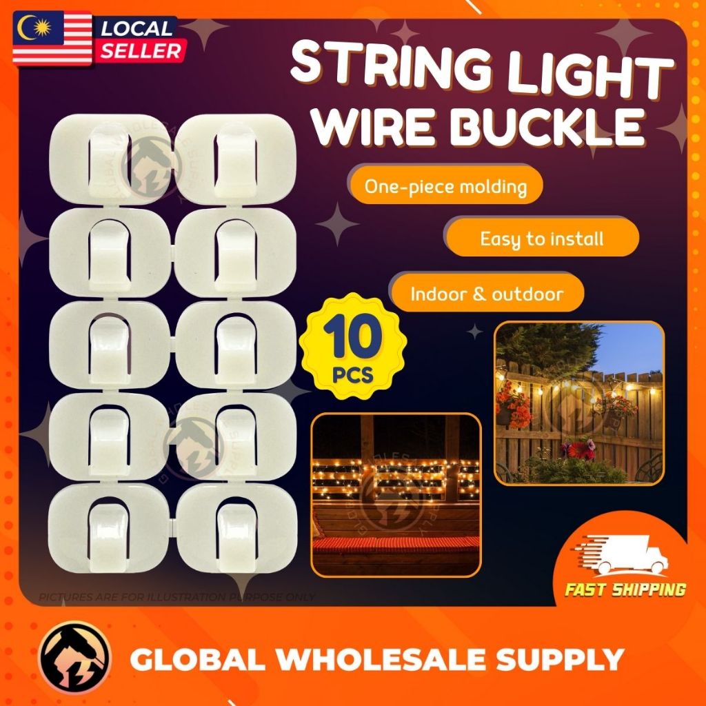1 PAPAN Hook Wall String Light Wire Clip Hook Fairy Light Wire ...