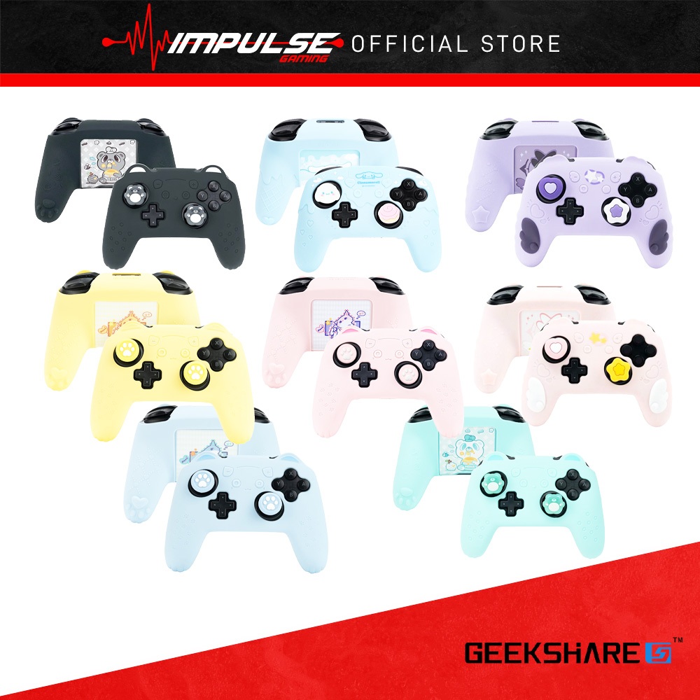 GeekShare Switch Pro Controller Silicon Case Series - Bear Bear (Green ...