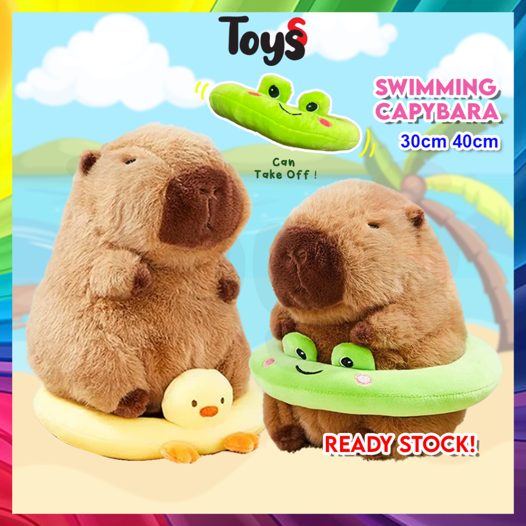 Toyss Swimming Capybara Patung Capybara Plushie Gift for Girl ...