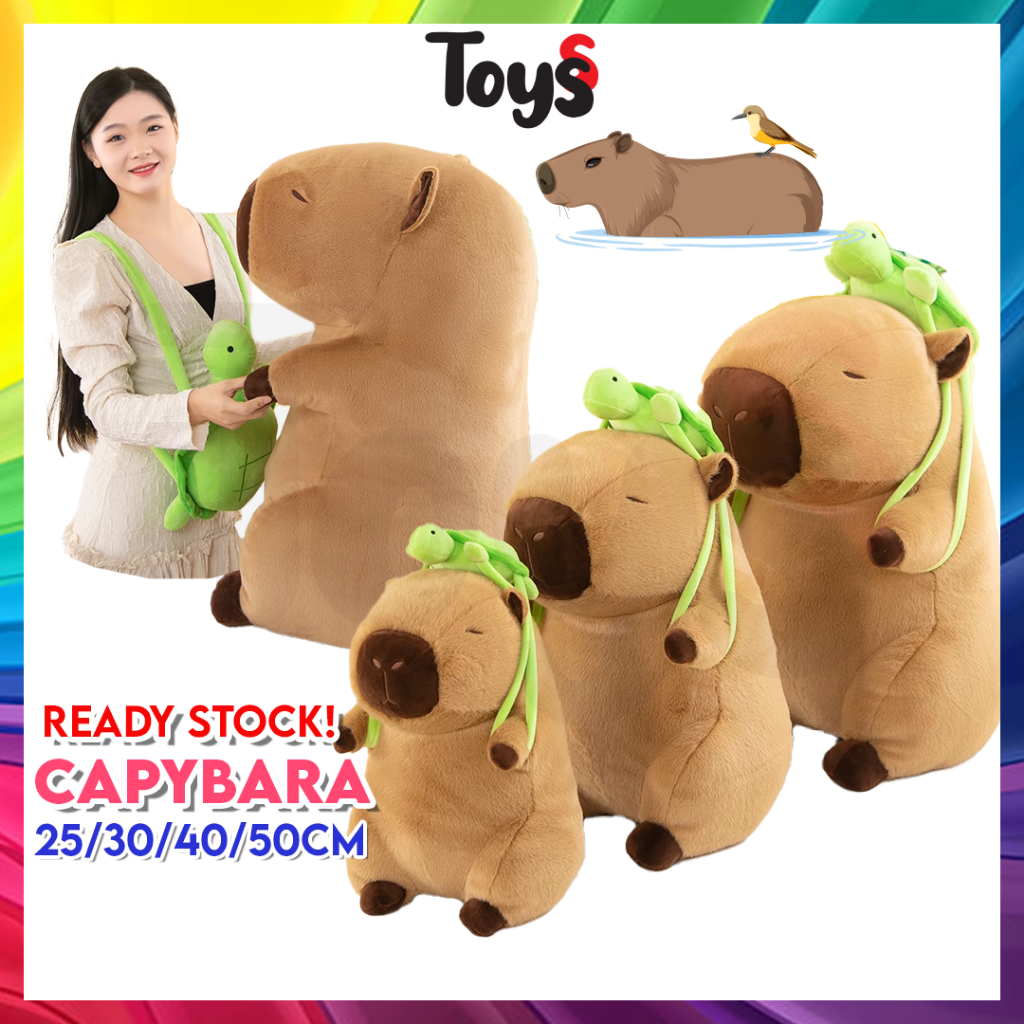 🍊Toyss Capybara Plush Toy Capibara Anak Patung Comel Capybara Plushie ...