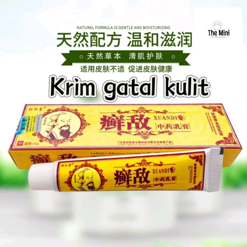 Original Xuandi Sooting Cream for skin itchy Krim Gatal Kulit Warna ...
