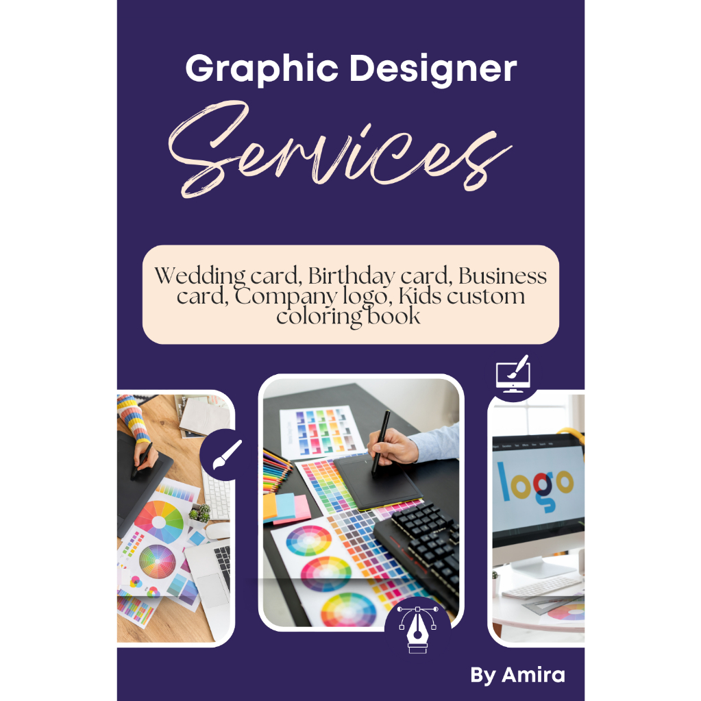 CUSTOM DESIGN SERVICE : CUSTOM COLORING BOOKS / COMPANY LOGO / BANNER ...