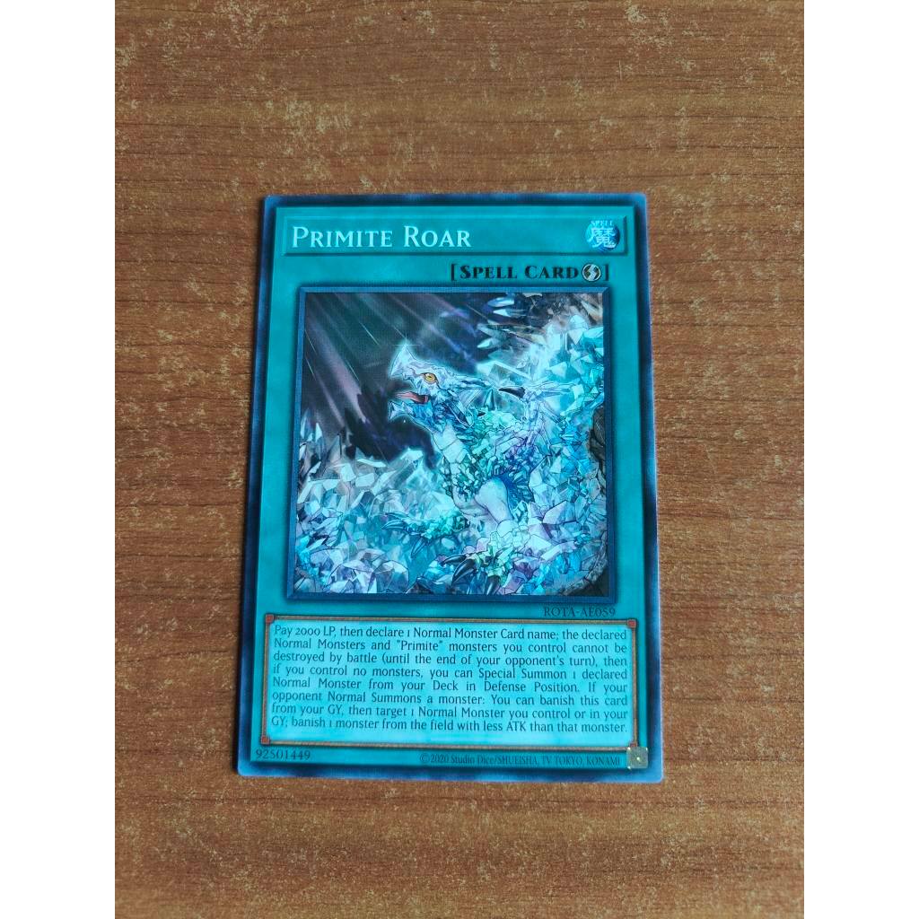 Yugioh : ROTA-JP059 ROTA-AE059 Primite Roar (COMMON) | Shopee Malaysia