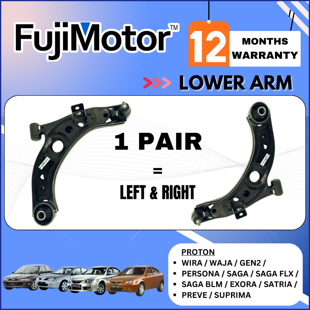 *12MONTHS WARRANTY* FUJIMOTOR LOWER ARM PROTON WIRA / WAJA / GEN2 ...