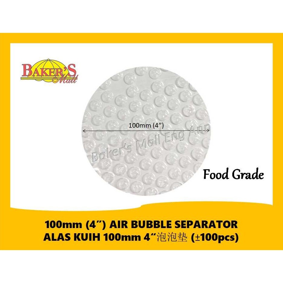 100mm (4") & 140mm (5.5") Air Bubble Food Grade / Alas Kuih / 泡泡垫 (±100pcs) | Shopee Malaysia