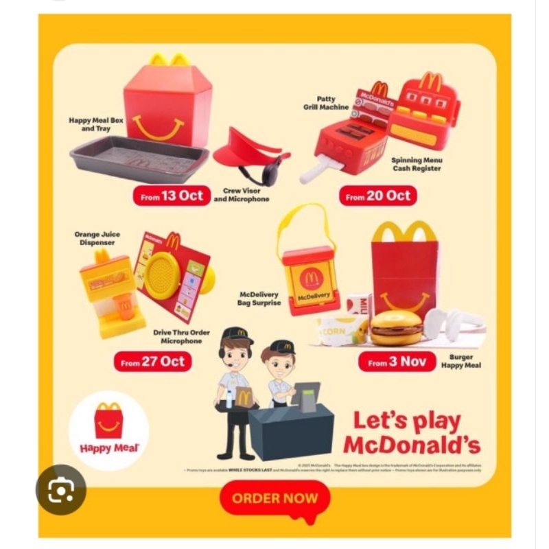HM 'LETS PLAY MCDONALDS' (LOOSE) | Shopee Malaysia