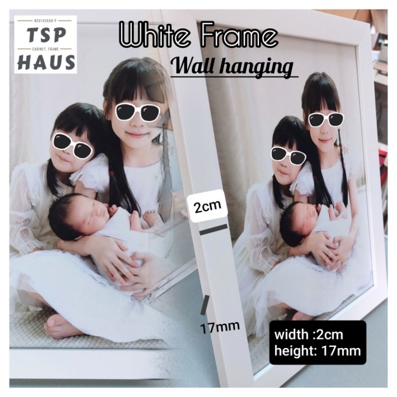 6R|8R|A4|10R|11R|12R|A3 White 3cm PS Photo Frame Wall hanging for wedding,cert,photos,graduation ...