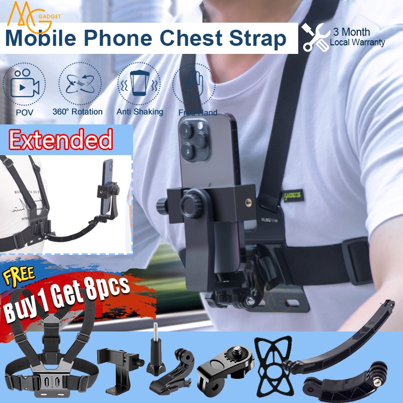 Mobile Phone Chest Strap Chest Phone Holder Harness Strap Cell Phone ...