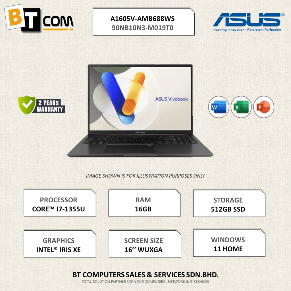 Asus Vivobook GO A1605V-AMB688WS Laptop 90NB10N3-M019T0 | Shopee Malaysia