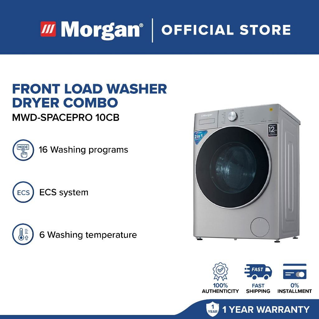 Morgan MWD-SPACEPRO10CB Washing Machine/Mesin Basuh/Washer + Dryer ...