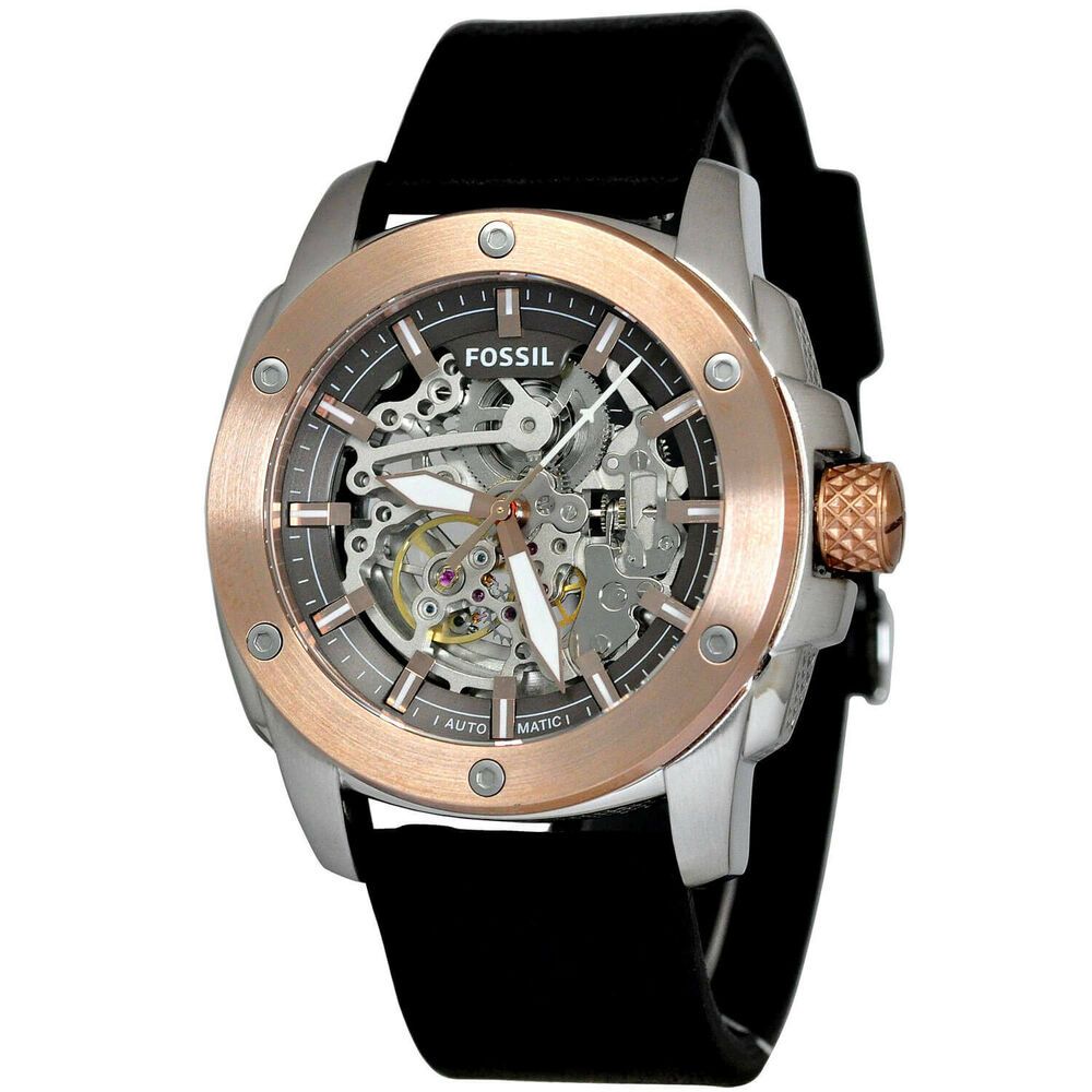 Authentic Original Fossil Men's Automatic Skeleton Dial Watch ...