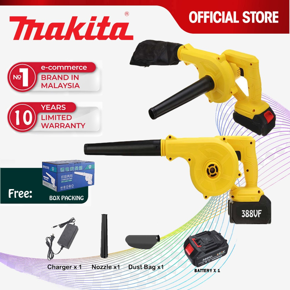 Makita Blower Angin Cordless Blower Portable Cordless Leaf Blower Dust ...