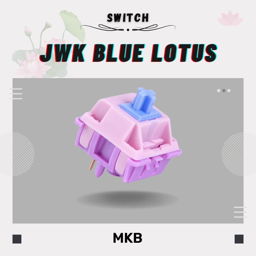 JWK Blue Lotus Linear Switches Switch for Mechanical Keyboards - Linear ...