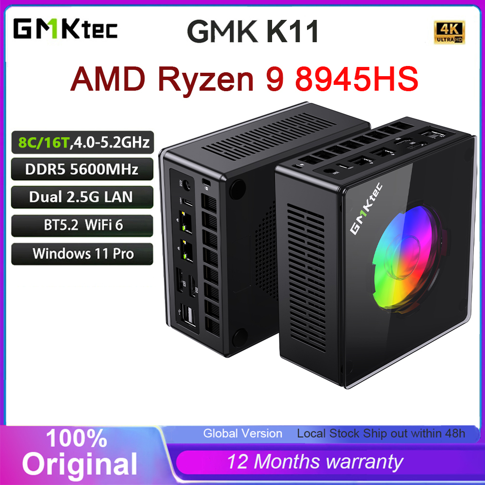 GMKtec K11 Mini PC AMD R9 8945HS Windows11 Pro DDR5 5600Mhz 64G 4T SSD ...