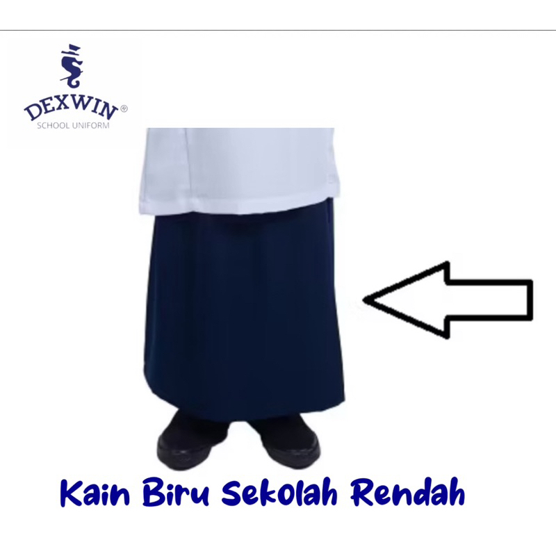 Dexwin KAIN SUSUN BIRU GELAP Sekolah Rendah / Kain Susun Biru Sekolah ...