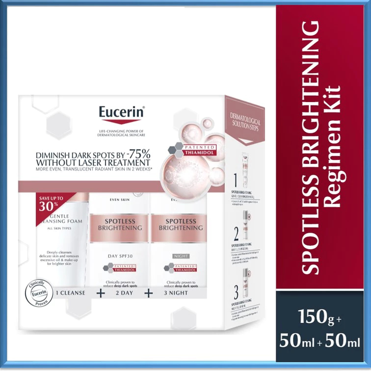 Eucerin Spotless Brightening Regimen (Foam, Day & Night) | Shopee Malaysia