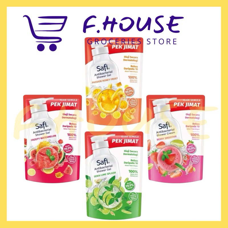 SAFI Fruity Antibacterial Shower Pouch (750g) | Shopee Malaysia