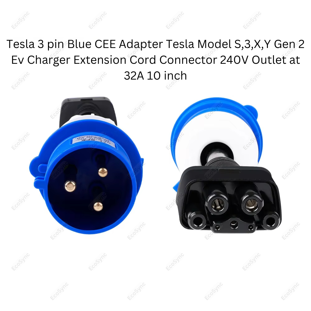 Tesla model 3 pin CEE Adapter For Tesla UMC model X S Y Gen 2 Ev ...