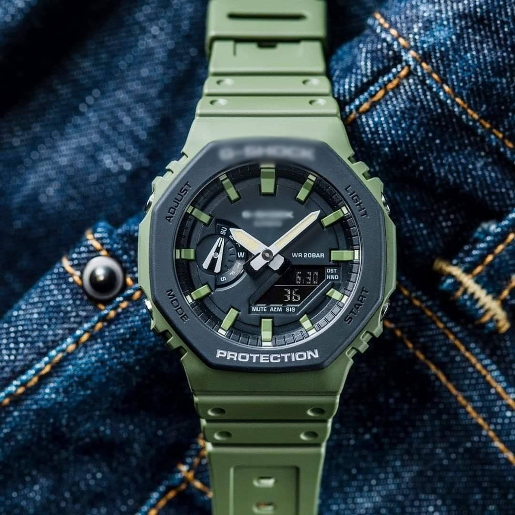 GS Jam TMJ Hijau Green GA2100 | Shopee Malaysia