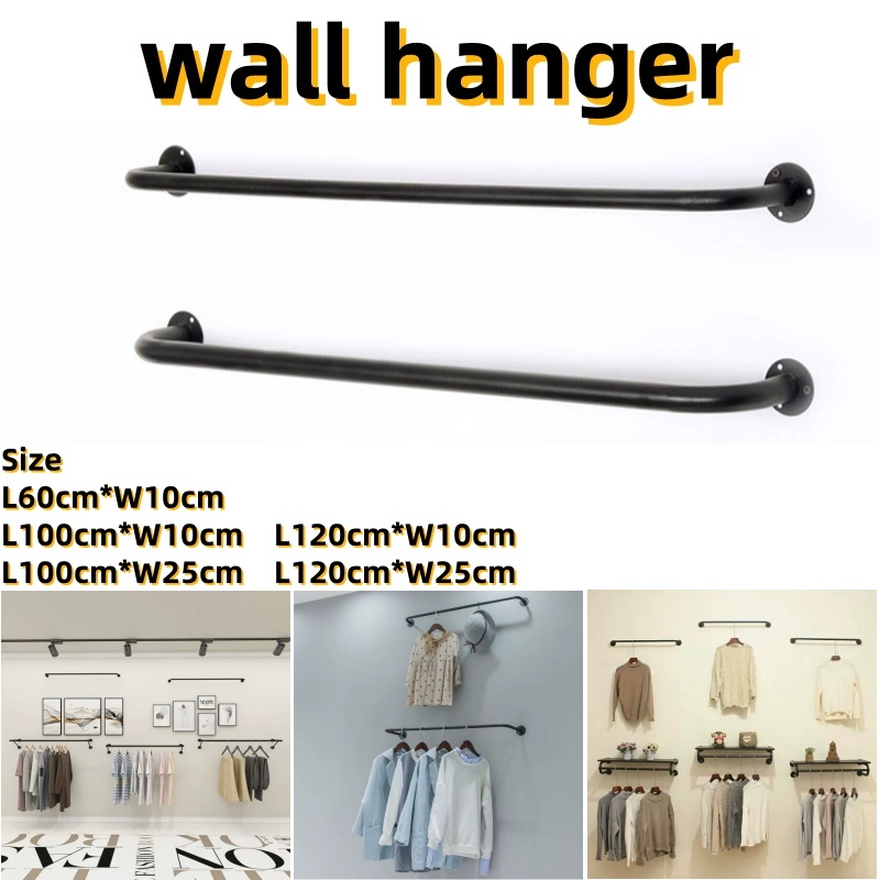 Cloth Bar Wall Hanger/Clothes Hanging Rack/Wall Mounted Hanger/Besi ...