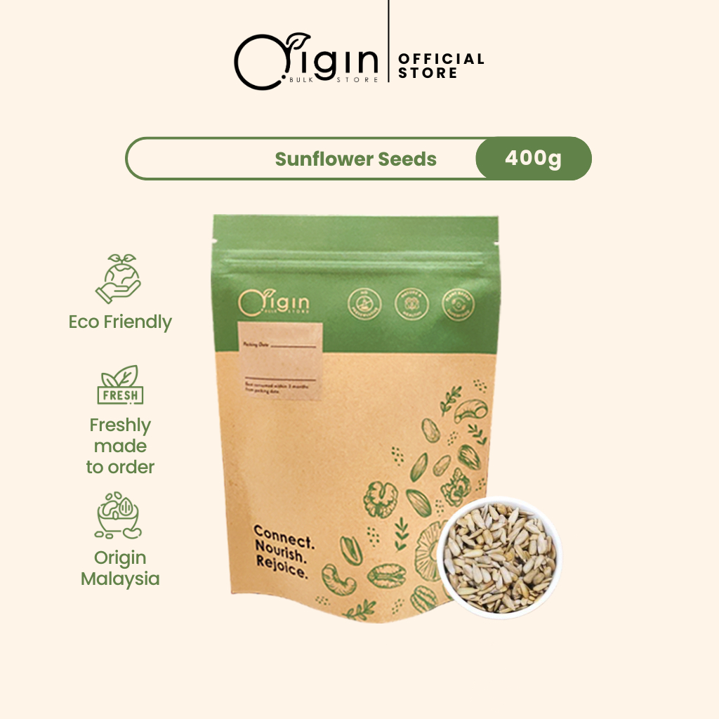 Origin Bulk Store Organic Series - Organic Sunflower Seeds / Biji Bunga ...
