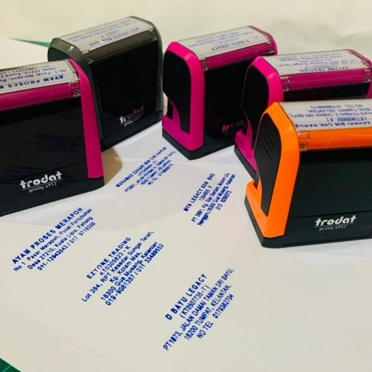 COP TRODAT ORIGINAL / SELF INKING STAMP / RUBBER STAMP / COP NAMA / COP ...
