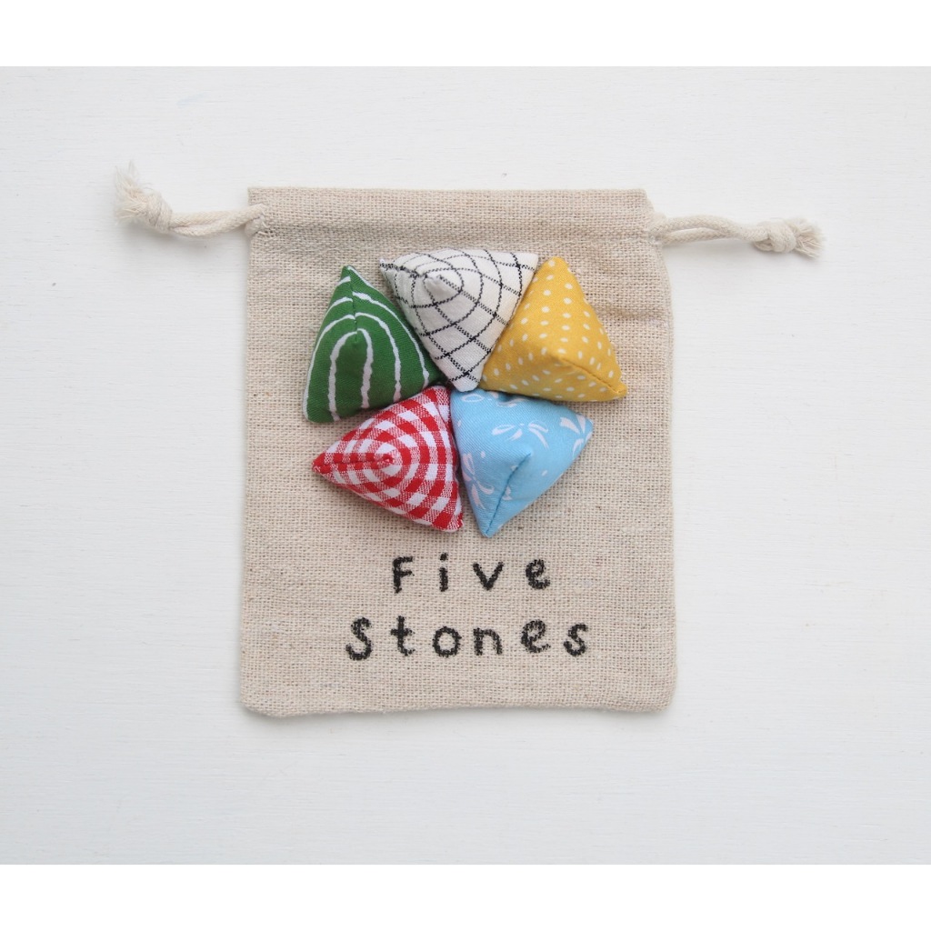 Batu Seremban Five Stones Traditional Game - Retro Red Check - Squid ...