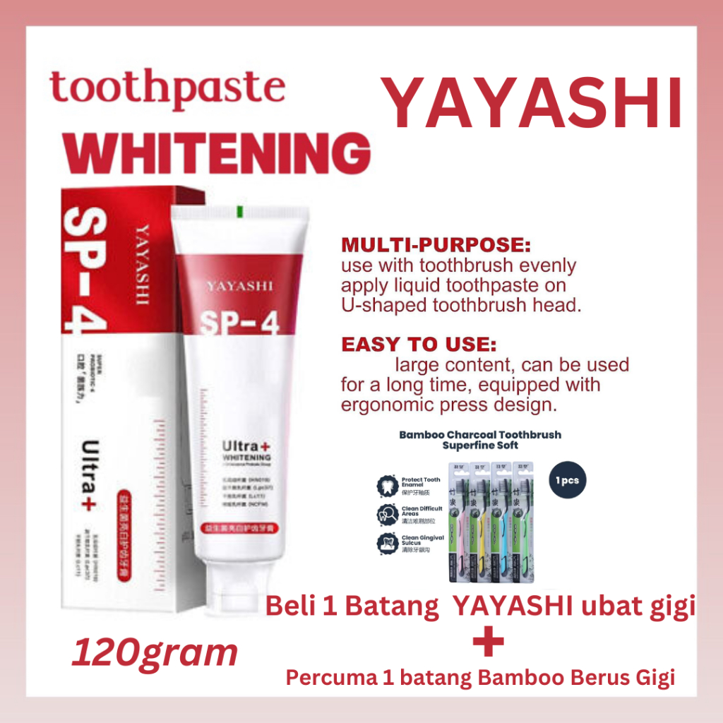teeth whitening pemutih gigi sp4yayashi probiotic toothpaste oralshark ...