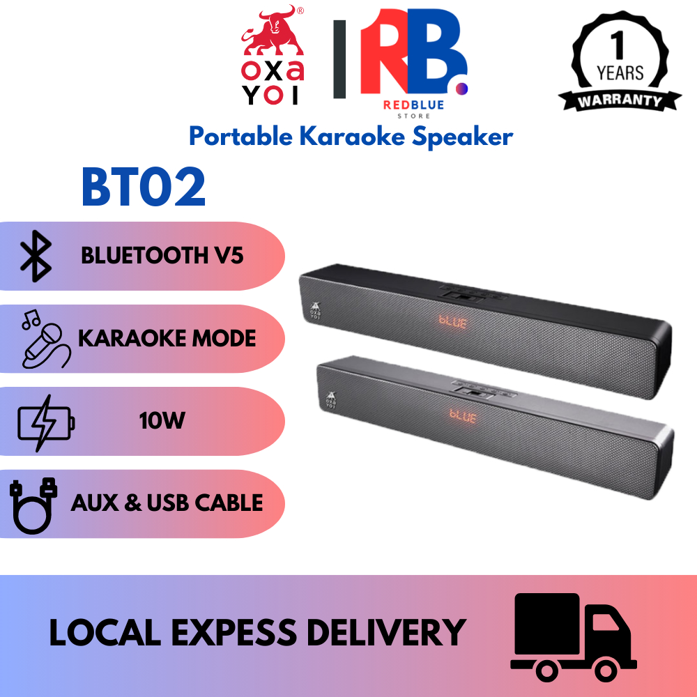 OXAYOI Buru BT02 OXA YOI Portable Karaoke Speaker 20W With TWS/MIC RECORD/BLUETOOTH/FM/SD CARD ...