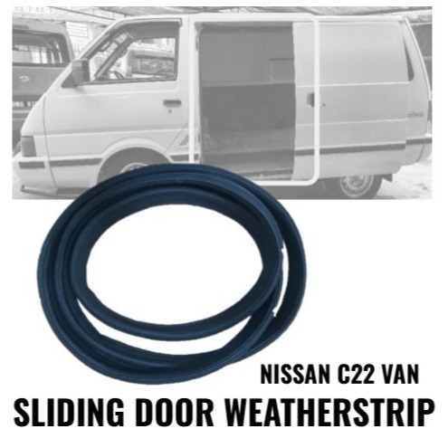 Nissan Vanette C22 Van Rear Left Side Sliding Door Rubber Weatherstrip ...