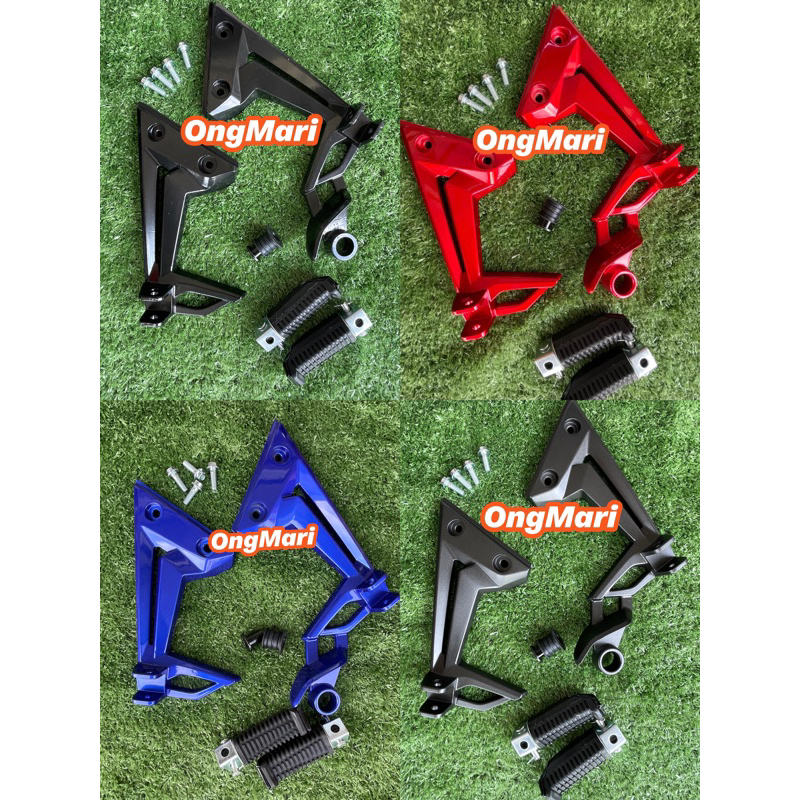 YAMAHA LC135 FI LCNEW V2 V3 V4 V5 V6 V7 V8 55D 55C REAR FOOTREST BRACKET BLACK dpbmc MERAH biru ...