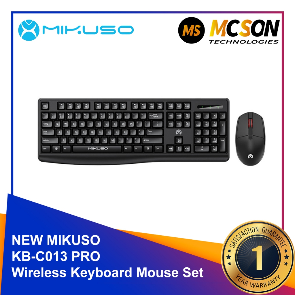 MIKUSO KB-C013 PRO Wireless Keyboard Mouse Combo Set | Shopee Malaysia