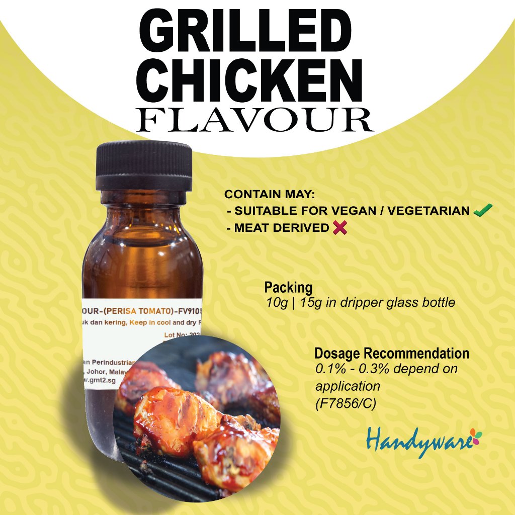 HWM – GRILLED CHICKEN FLAVOR / PERISA GRILL AYAM – 10G, 15G | Shopee ...