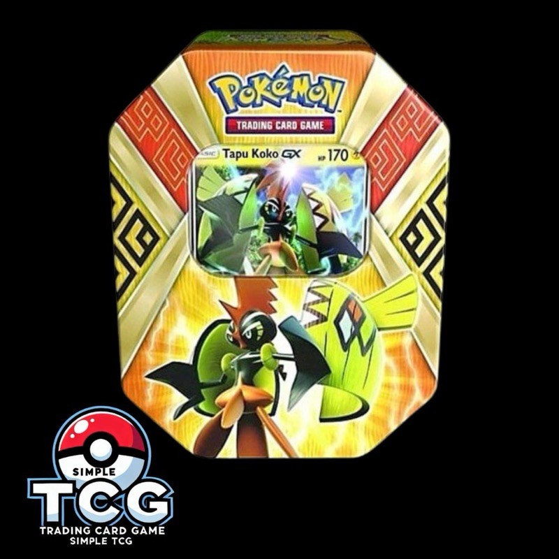 Tapu Koko gx tin (Sun and Moon Guardian Rising, Sun and moon based set ...