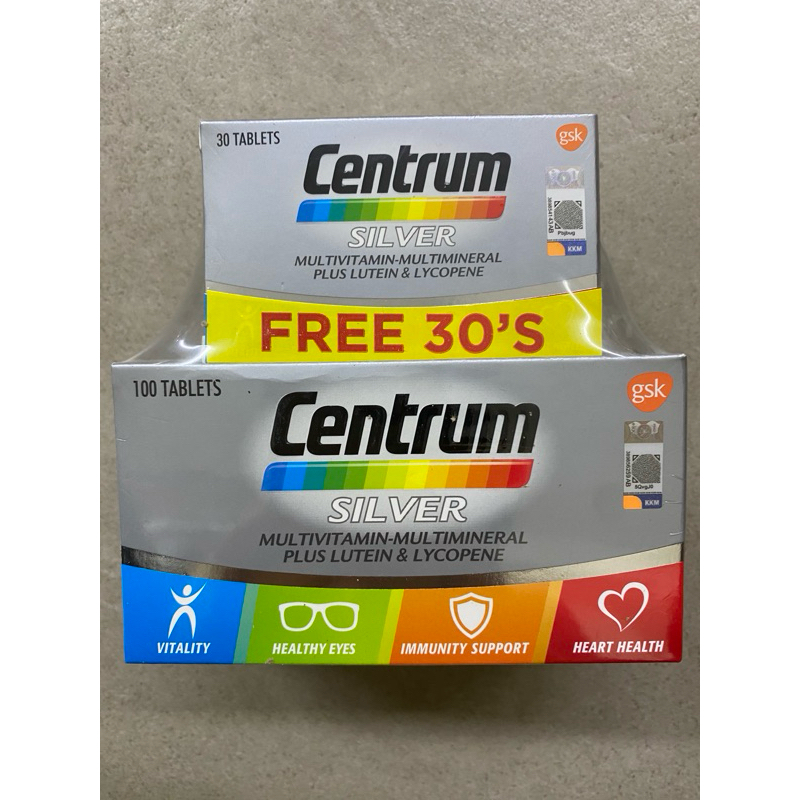Centrum Silver Tablets 100+30 exp 1/2026 | Shopee Malaysia