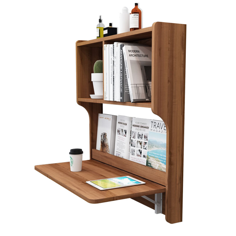 Hanging Wall-Mounted Folding Study Table Solid Wood Household Bedroom ...