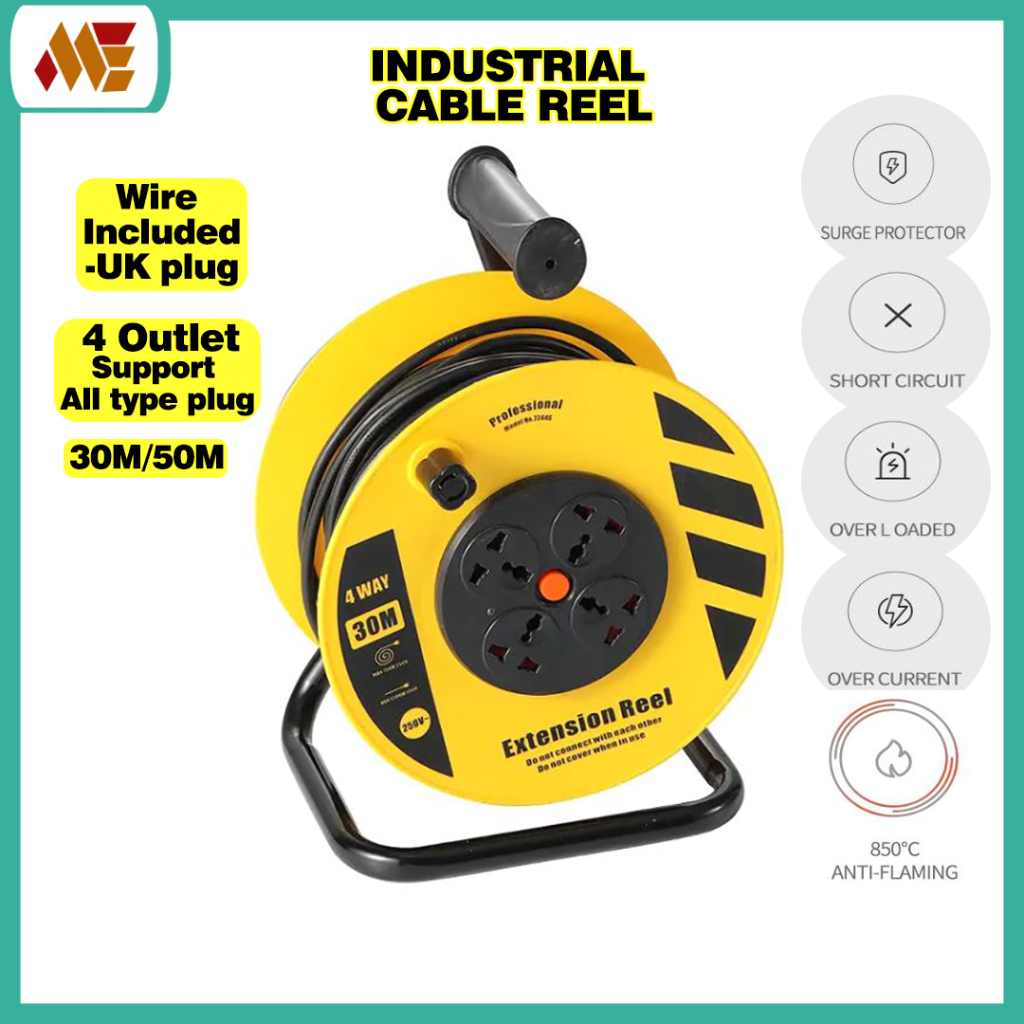 Universal 4 Way Cable Reel High Quality Cable Stand Extension Cord ...