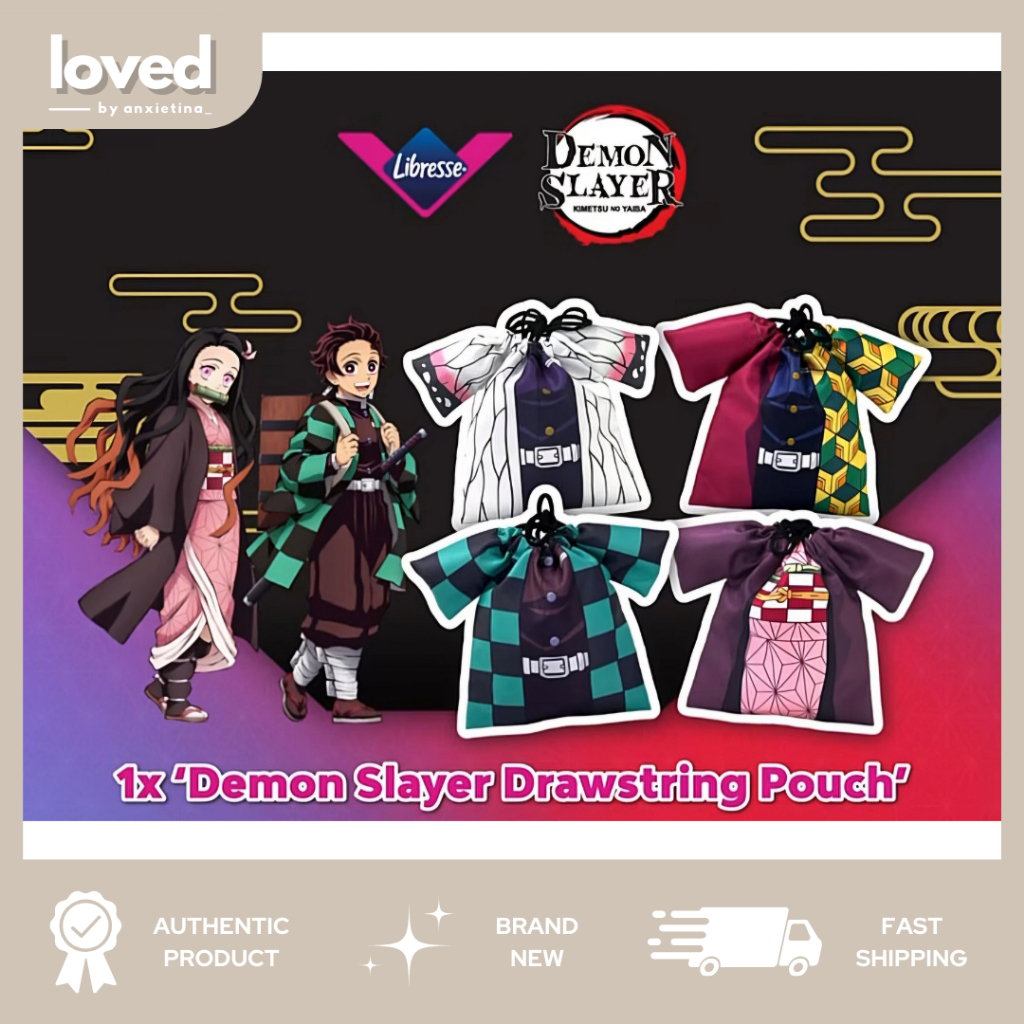 Demon Slayer (EN) / Kimetsu no Yaiba (JP) – Libresse Drawstring Pouch ...