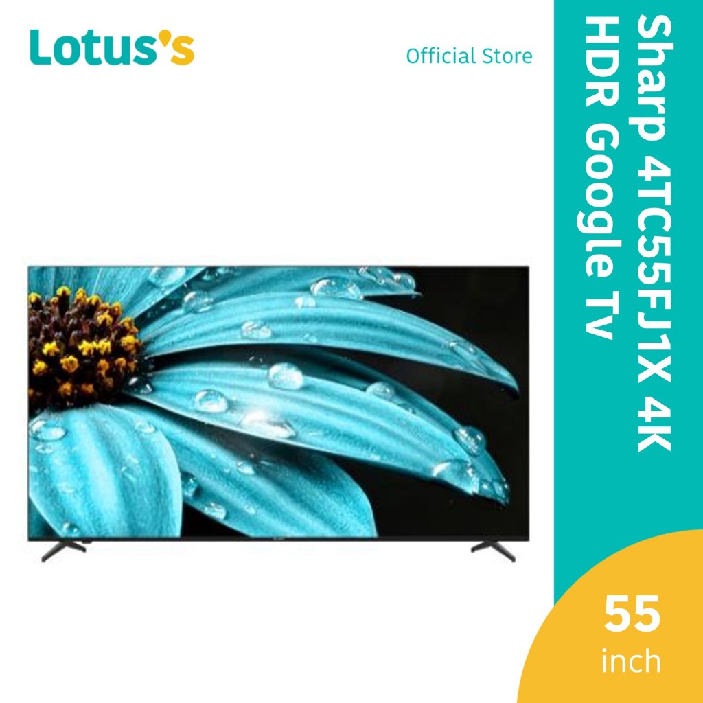 Sharp 4Tc55Fj1X 55In 4K Hdr Google Tv | Shopee Malaysia