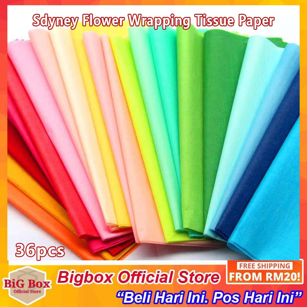 (36PCS) Sydney Wrapping Tissue Paper Flower Paper Bouquet Gift Florist ...