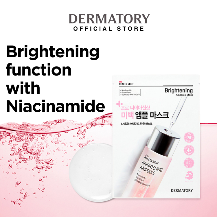 Dermatory Official Pro Niacin Shot Brightening Ampoule Mask (1 Pc ...